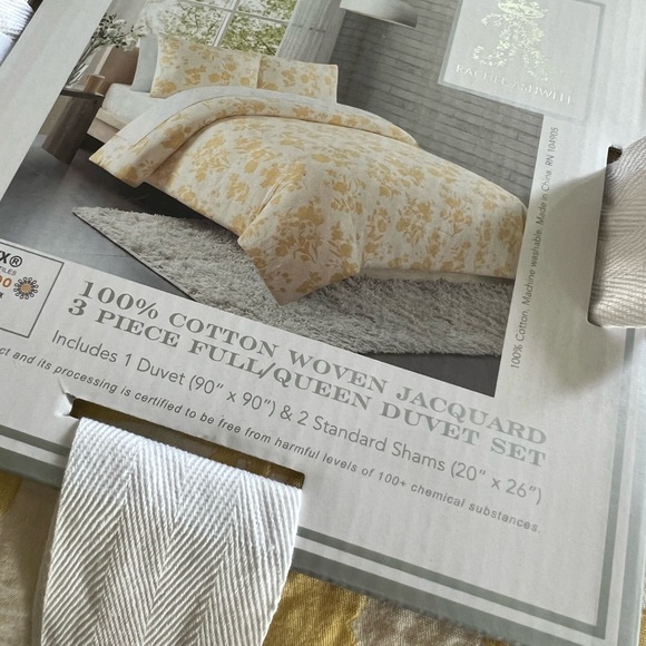 Rachel Ashwell | Bedding | Rachel Ashwell Yellow White Floral Duvet ...